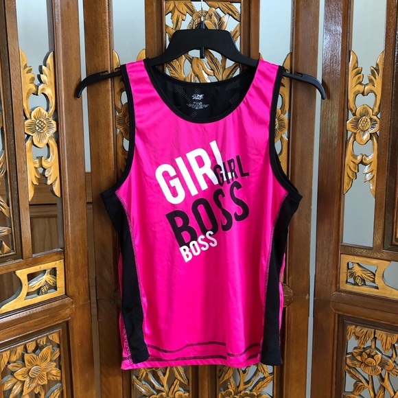 Zone Pro | Tops | Zone Pro Girl Boss Tank Top Women Sz Xl Hot Pink ...